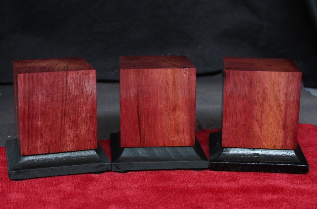 3- Wood Bases Purple Heart Wood BA17 – United Empire Miniatures