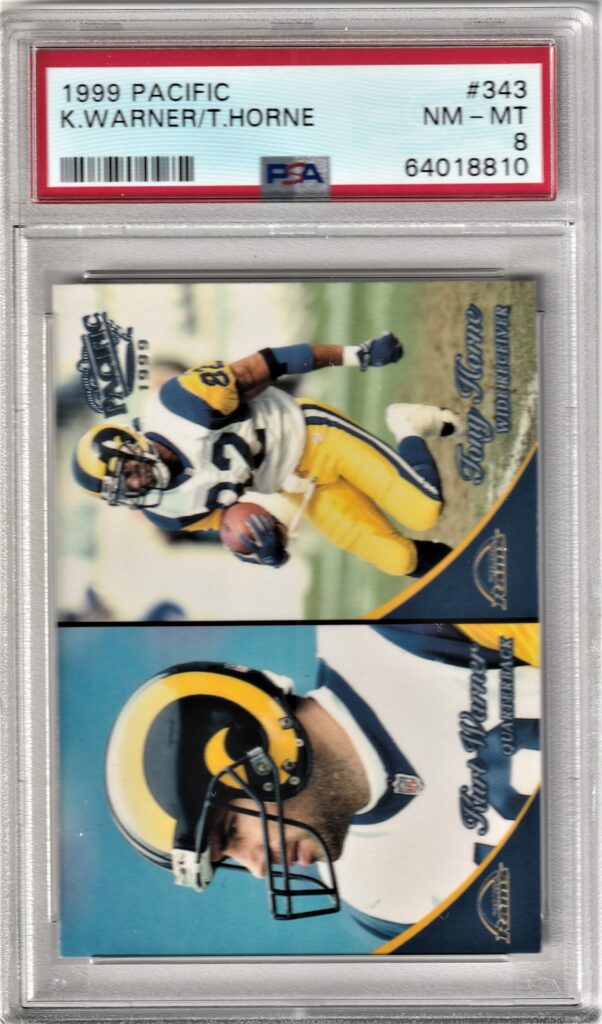 1999 Pacific Kurt Warner/Tony Horne Rookie Card PSA8 – United Empire ...